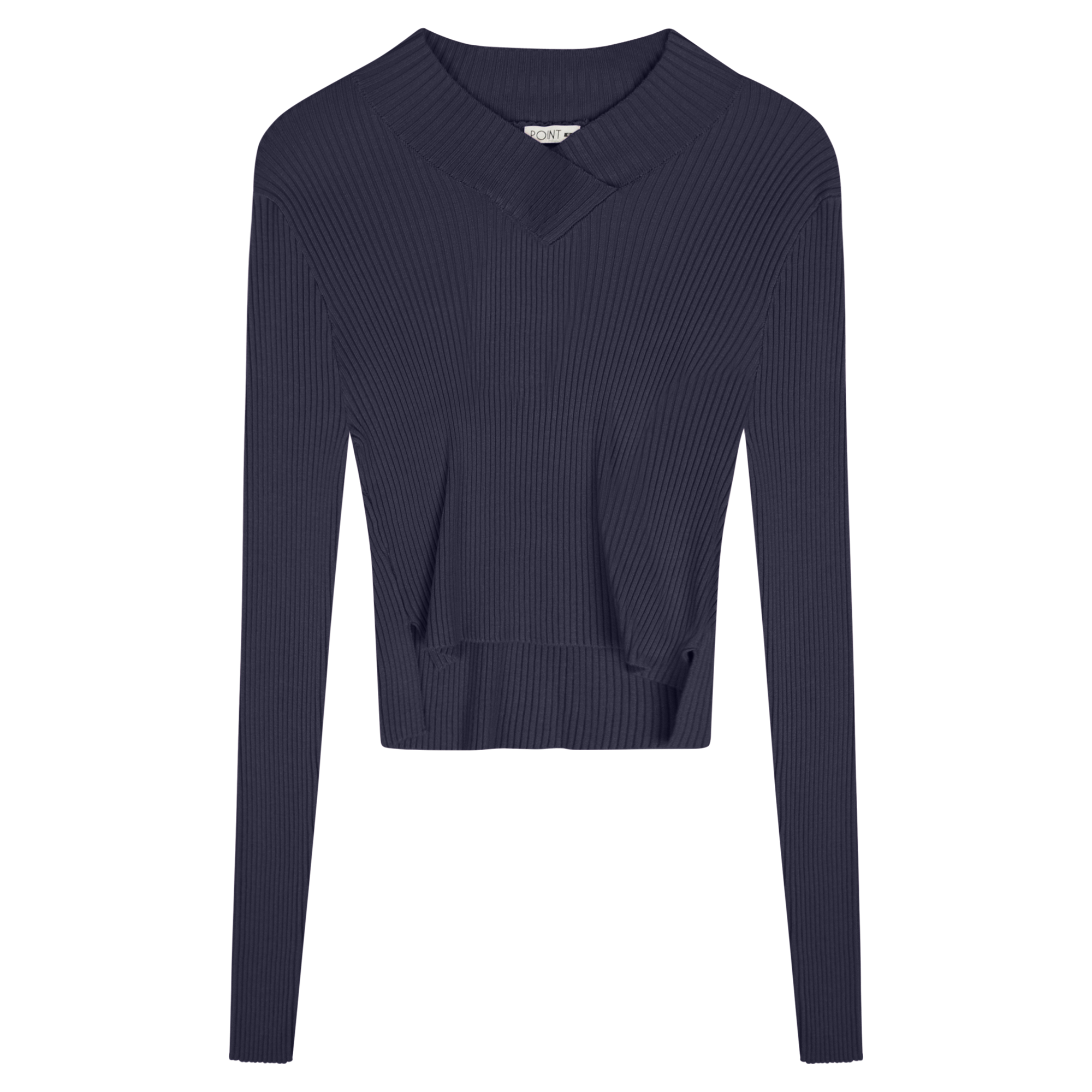 Point V Neck Cropped Sweater – Magenta Boutique